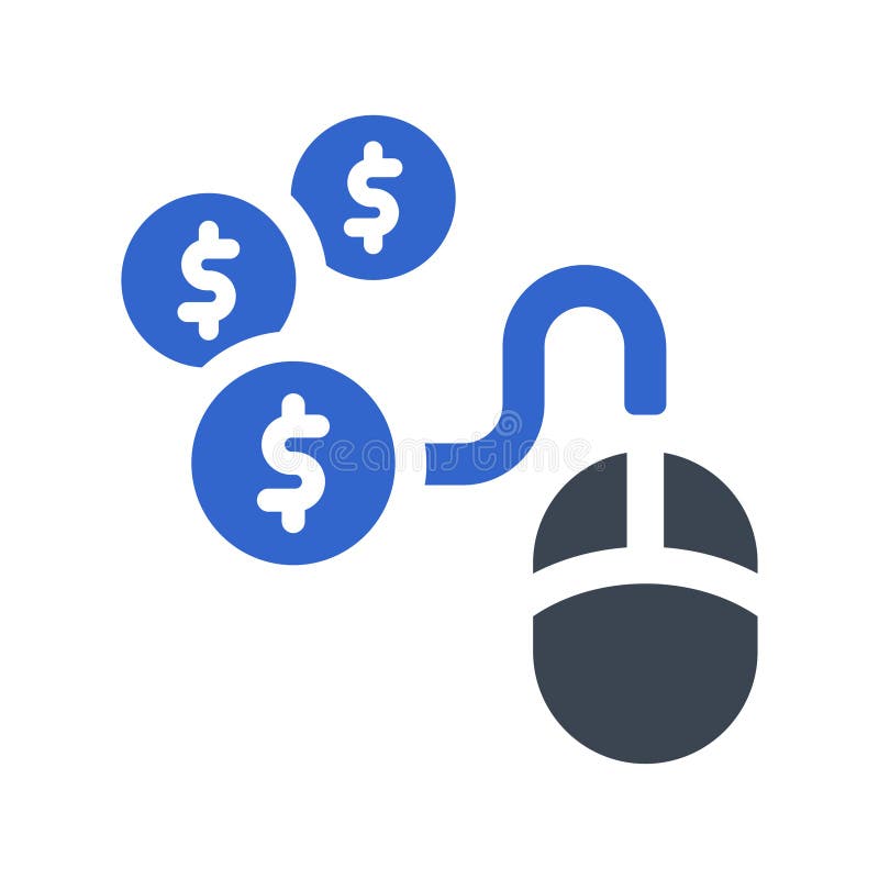 Pay Per Click Icon stock vector. Illustration of vector - 319459405