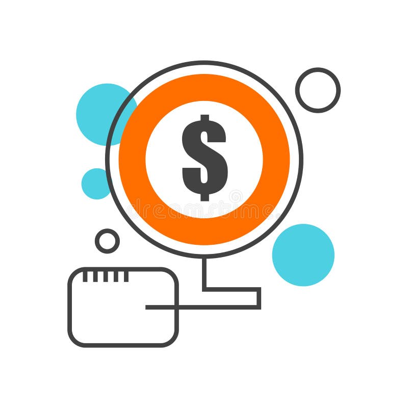 Pay Per Click Icon Vector Sign and Symbol Isolated on White Back Stock ...