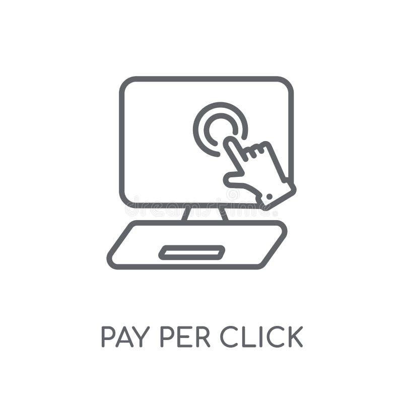 Pay Per Click Linear Icon. Modern Outline Pay Per Click Logo Con Stock ...