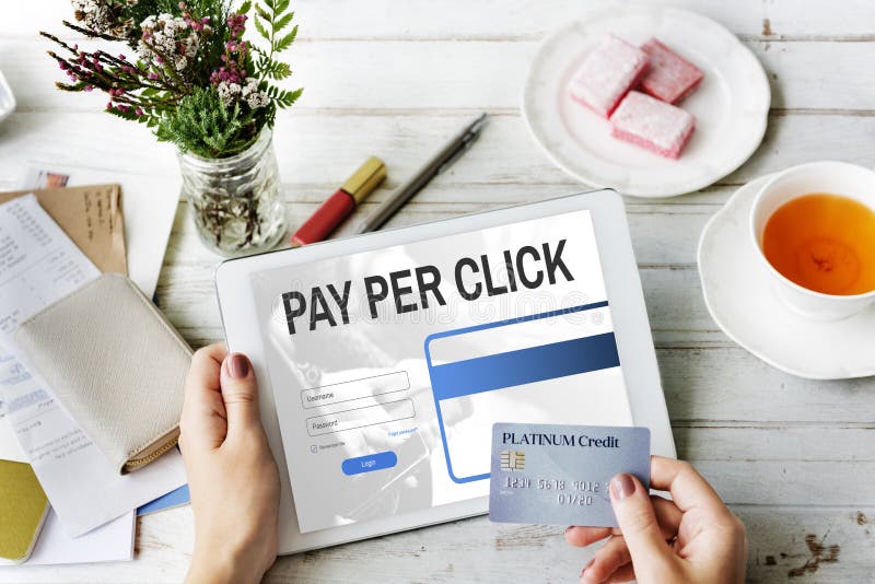 Login on a Website in the Internet Stock Image - Image of enterance ...