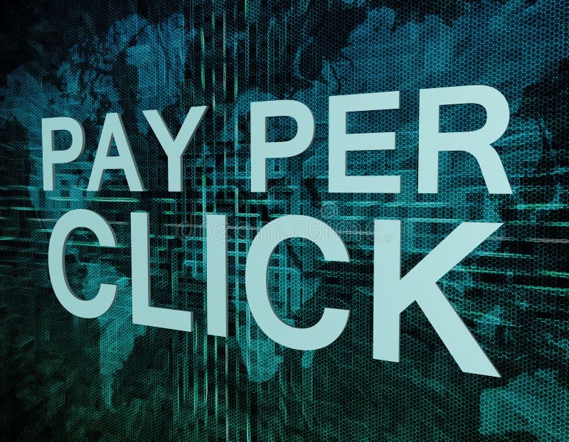 Pay per Click stock illustration. Illustration of target - 48336690