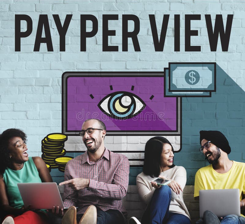 Pay Per View Online Marketing Concept Stock Photo - Image of ethnicity ...