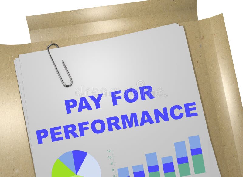 Pay for Performance Concept Stock Illustration - Illustration of ...