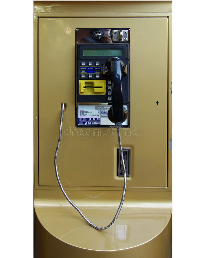 Pay phone stock image. Image of communications, metal - 3789289
