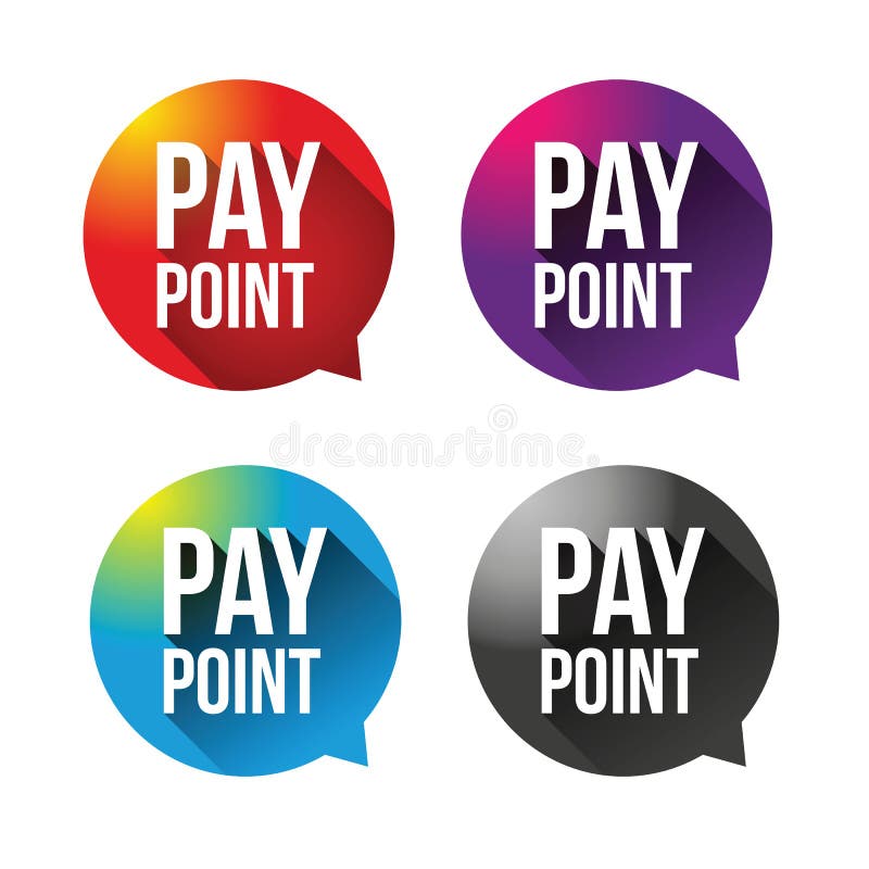 Pay Point sign label stock vector. Illustration of icon - 160404065