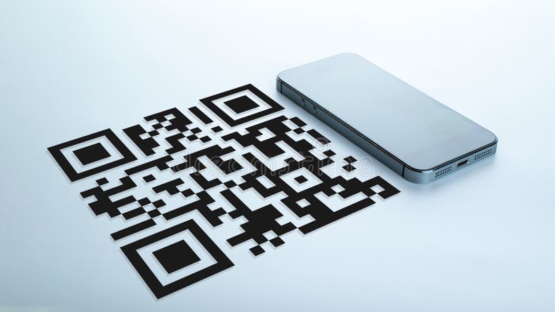 Pay Qr Code. Mobile Smartphone Screen for Payment, Online Pay, Scan ...