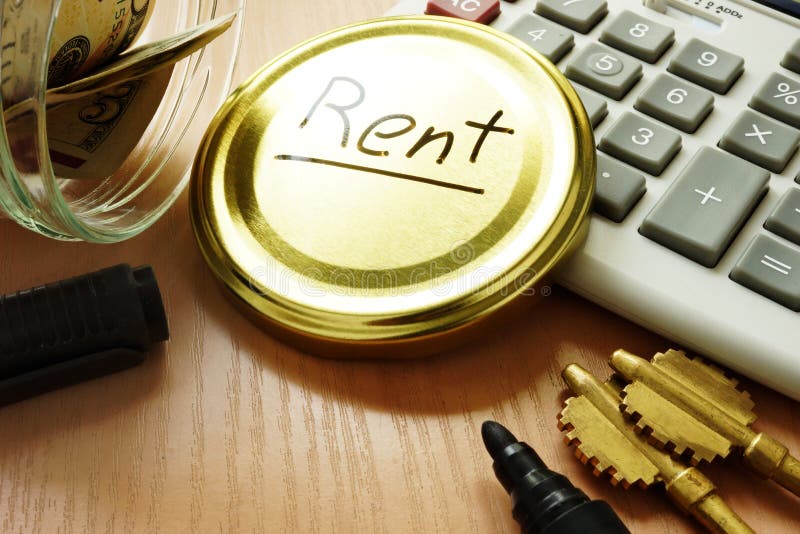 Pay rent concept. stock image. Image of rent, house, lease - 98580169