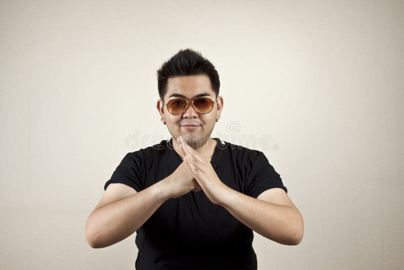 Pay respect stock photo. Image of caucasian, gesture - 19785116