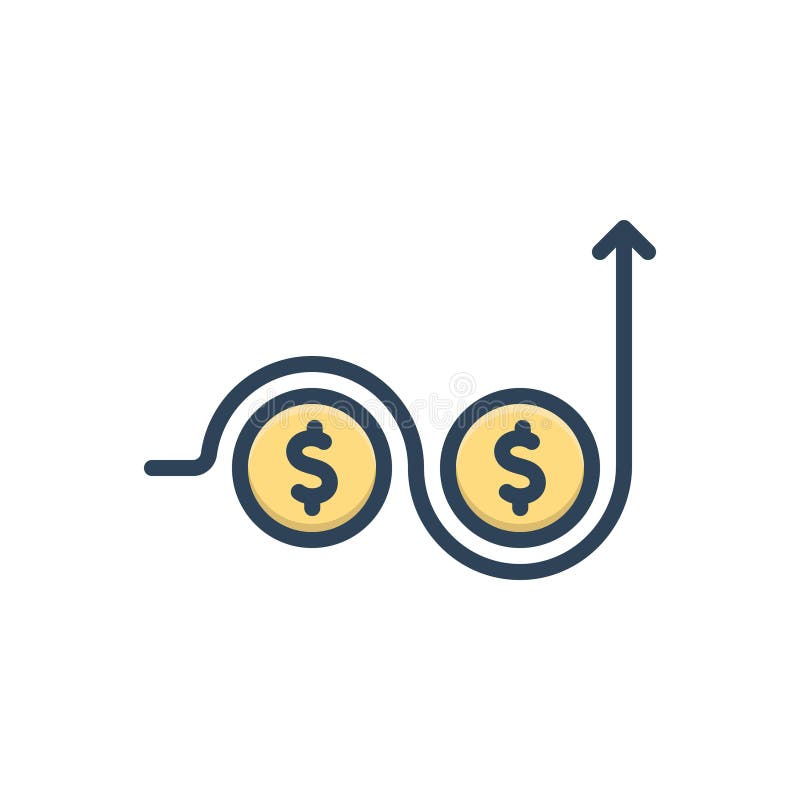 Color Illustration Icon for Pay Rise, Pay and Salary Stock Vector ...