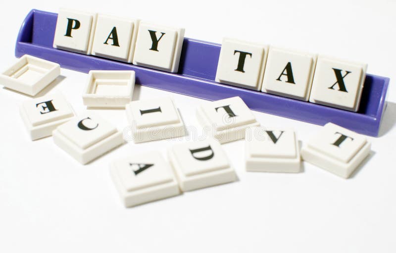 Pay tax stock image. Image of income, save, revenue, credits - 20723807