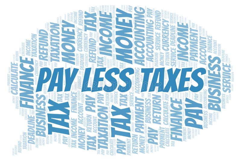 Income Tax word cloud stock illustration. Illustration of taxation ...