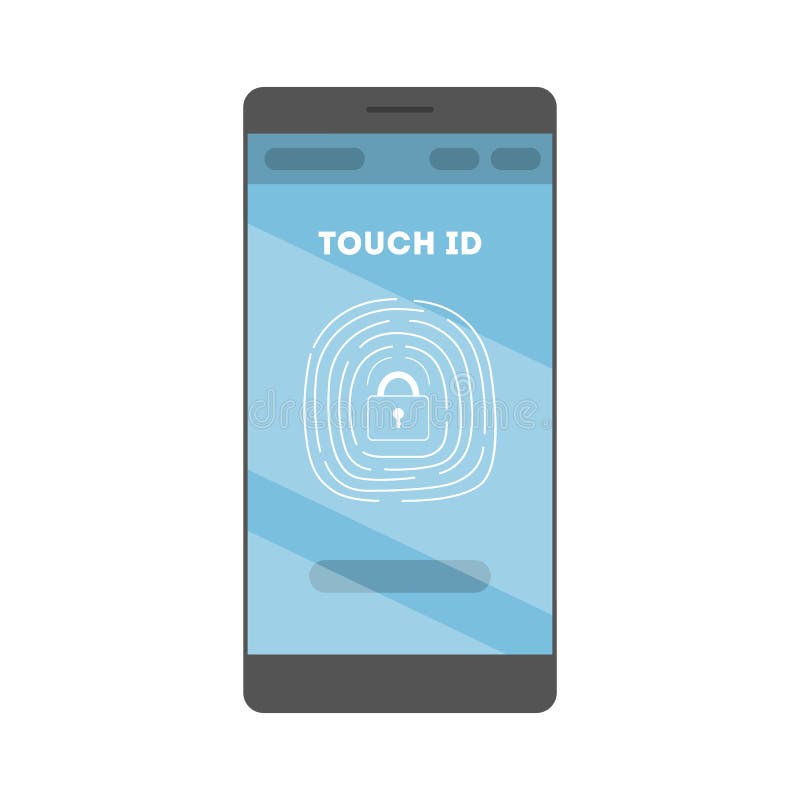 Phone App Pay Touch Identification Stock Illustrations – 106 Phone App ...