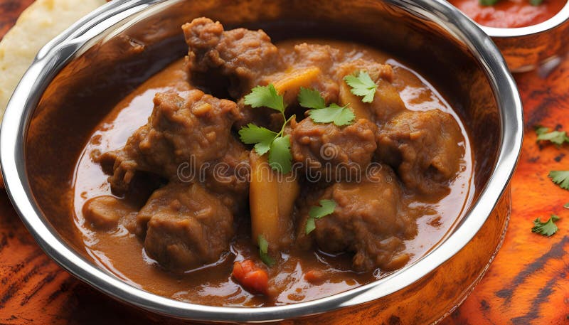 Paya Pakistani Indian Dish Mutton Curry Stock Illustration ...