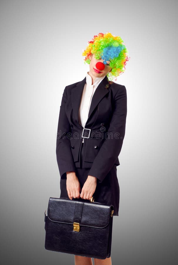 Payaso En Traje De Negocios Foto de archivo - Imagen de hombre ...