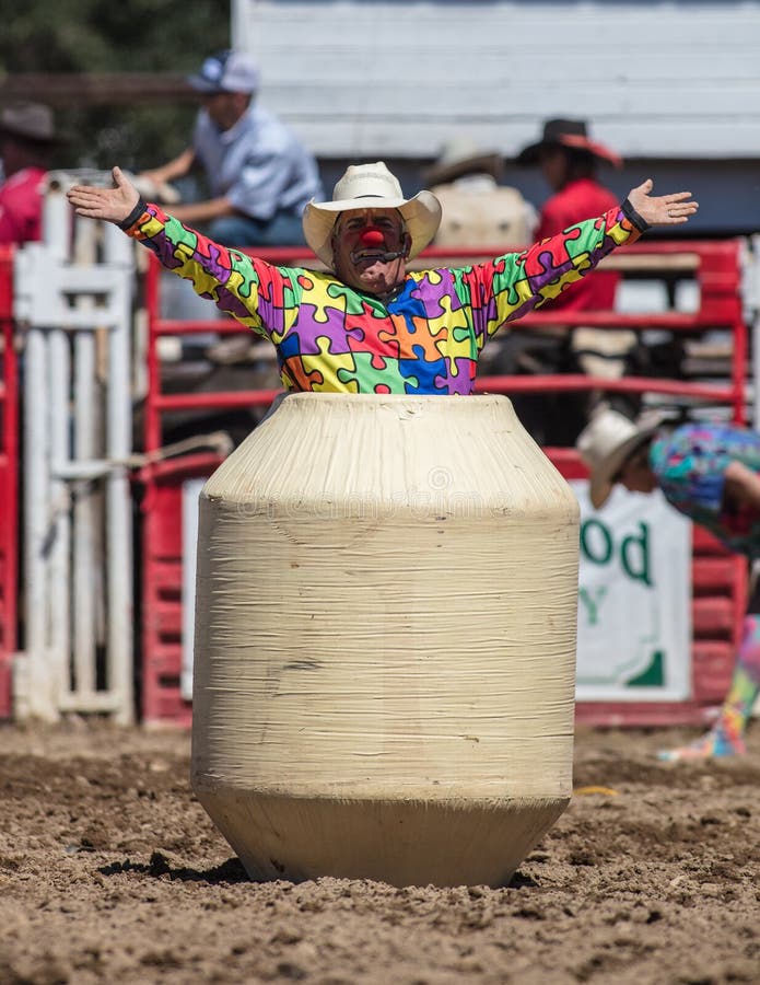 Payaso del rodeo imagen de archivo editorial. Imagen de colorido - 93296114