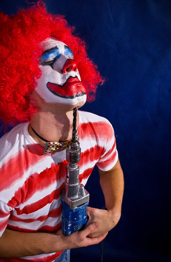 Payaso loco imagen de archivo. Imagen de espeluznante - 11813823