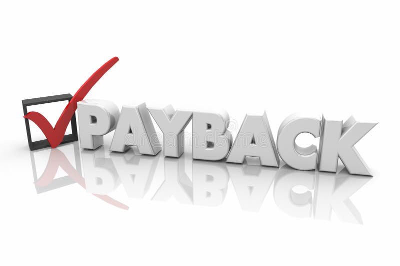 Payback Revenge Getting Even Justice Check Mark Box 3d Illustration ...
