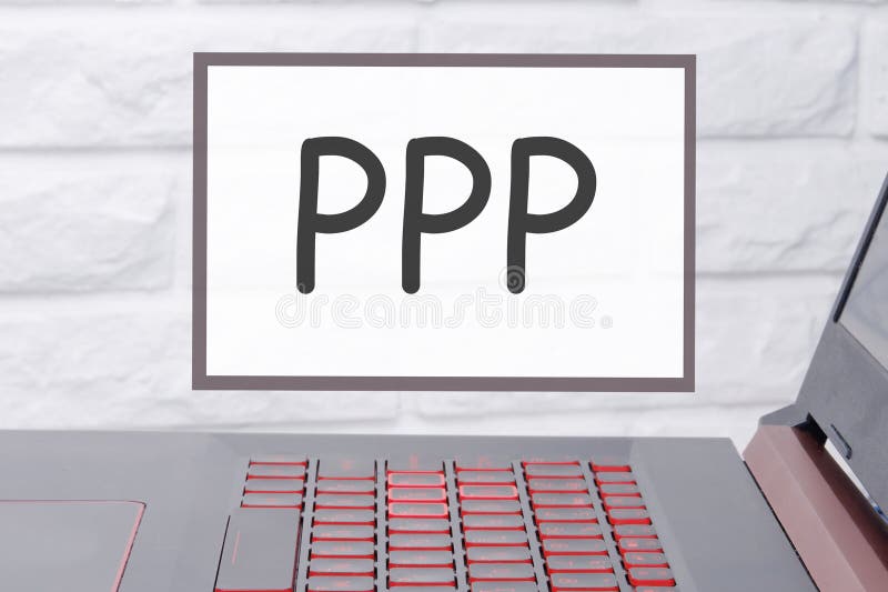 Paycheck Protection Program PPP an Inscription on a Magnetic Board ...