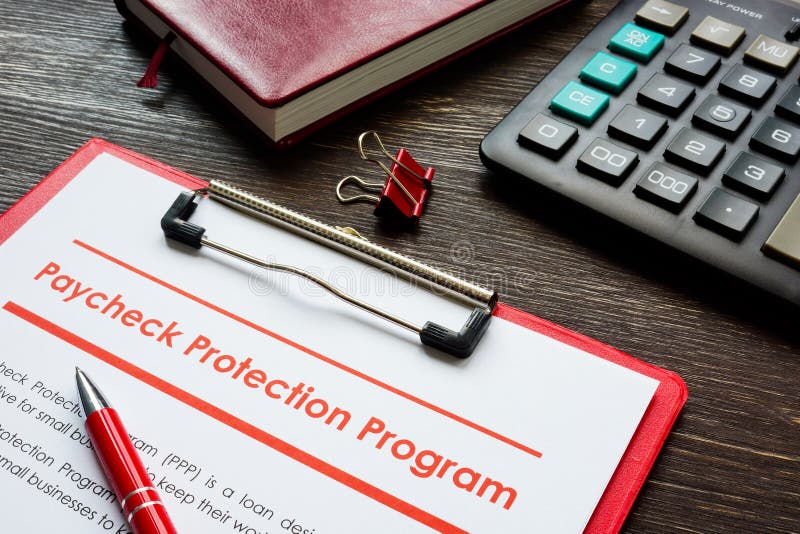 Paycheck Protection Program PPP Loan Application Form and Pen. Stock ...