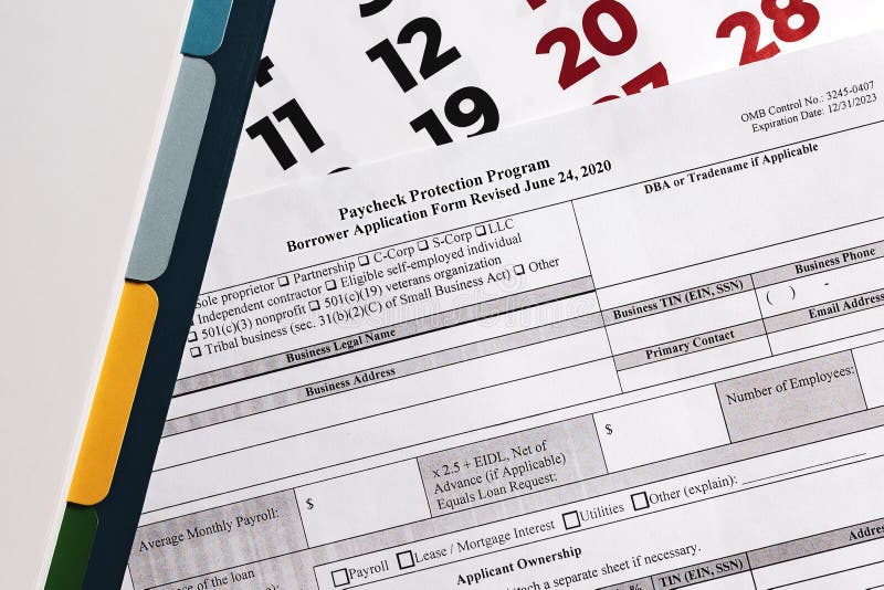 Paycheck Protection Program Second Draw. Borrower Application Form ...