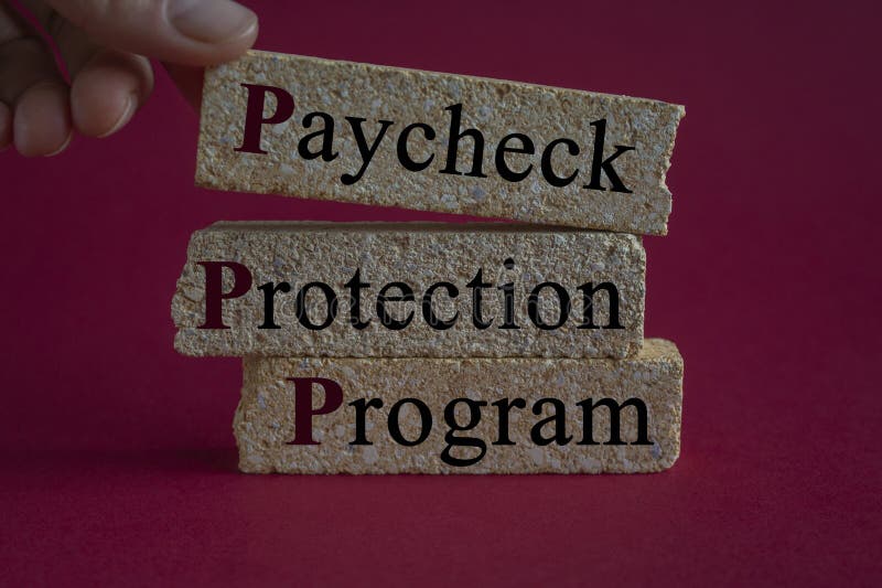 Paycheck Protection Program Symbol. Text Paycheck Protection Program on ...