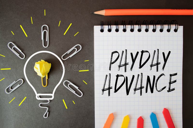 Payday Advance Written Note, Text Concept PAYDAY ADVANCE Stock Image ...