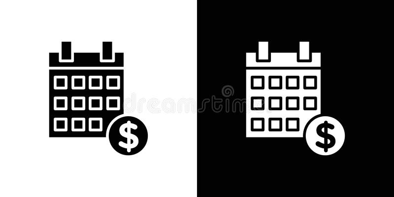 Payday Icon Isolated Flat Vector in Outline Stock Vector - Illustration ...