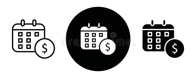 Annuity Due Icon Logo Set Vector Stock Vector - Illustration of bank ...