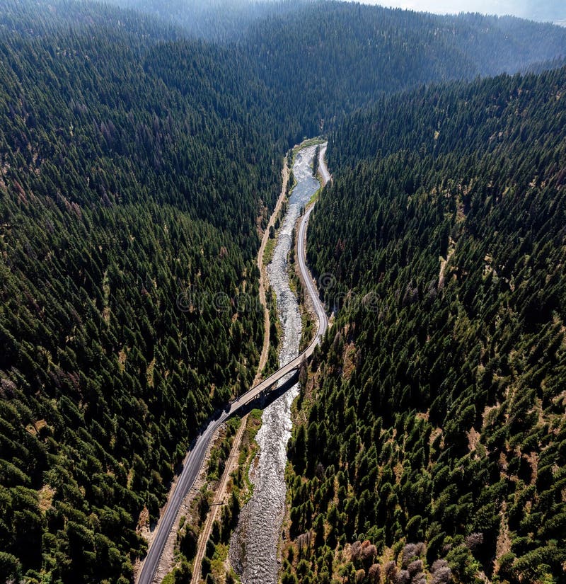 Payette River and Idaho Rainbow Bridge with Fire Smoke Stock Photo ...