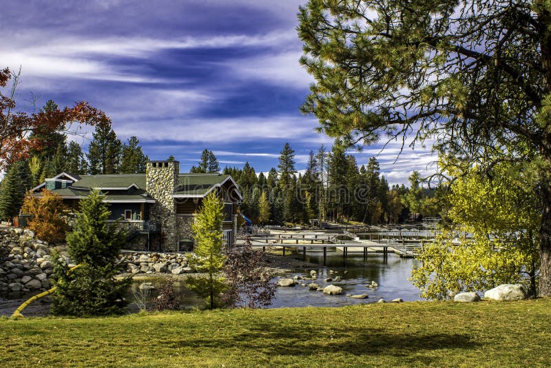 Payette River at McCall editorial photo. Image of conifers - 162095821