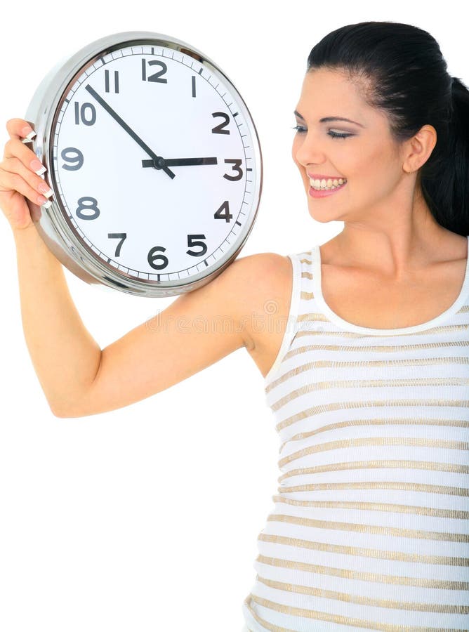 Paying Attention To Clock stock photo. Image of beauty - 12679450