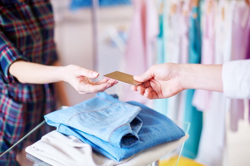 Paying by card stock photo. Image of shopaholism, wealth - 55224380