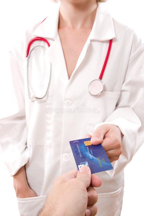 Paying doctor stock image. Image of expense, people, medical - 16429785