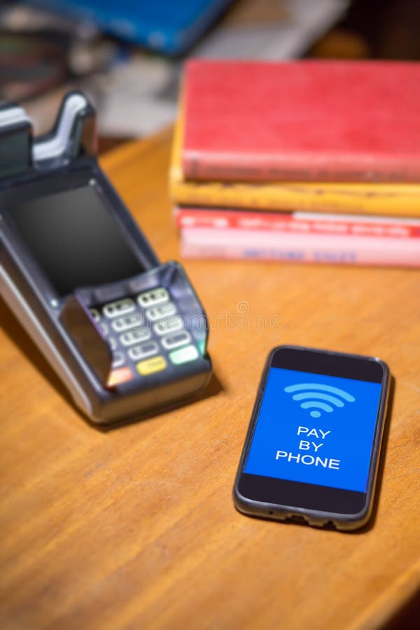 Paying with Pay by Phone System Stock Photo - Image of connection, data ...