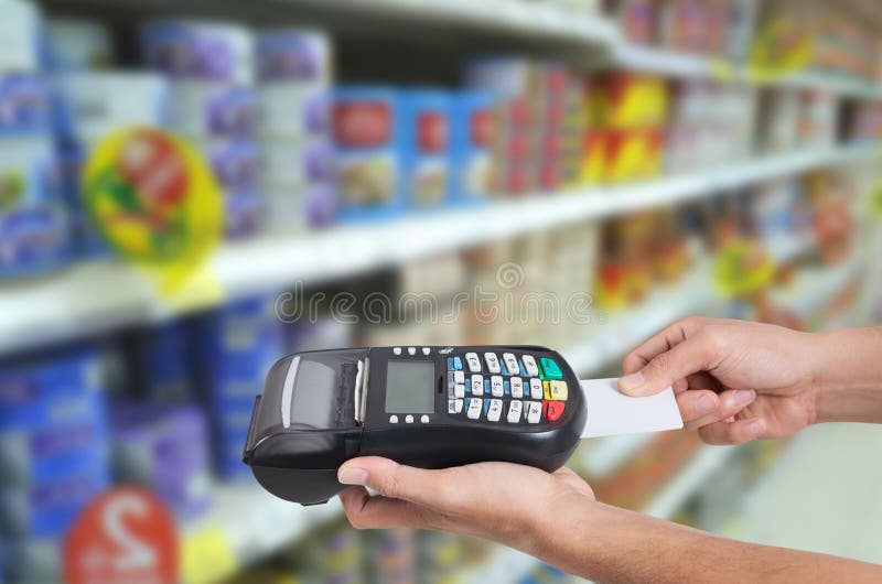 Paying Using a Credit Card. Stock Photo - Image of mobile, cash: 103104020