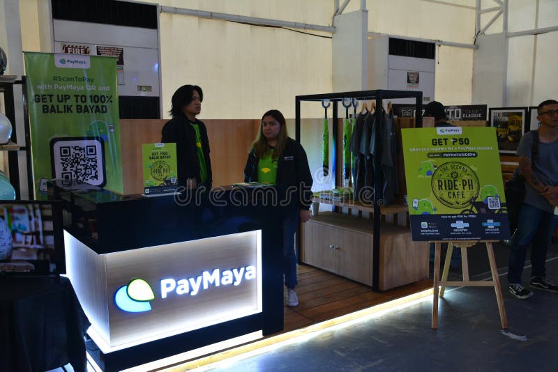 PayMaya Booth at 2nd Ride Ph in Pasig, Philippines Editorial Stock ...