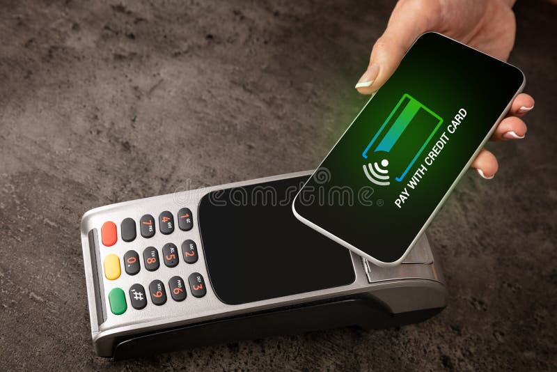 Payment Accepted with Mobile Phone Stock Photo - Image of digital ...