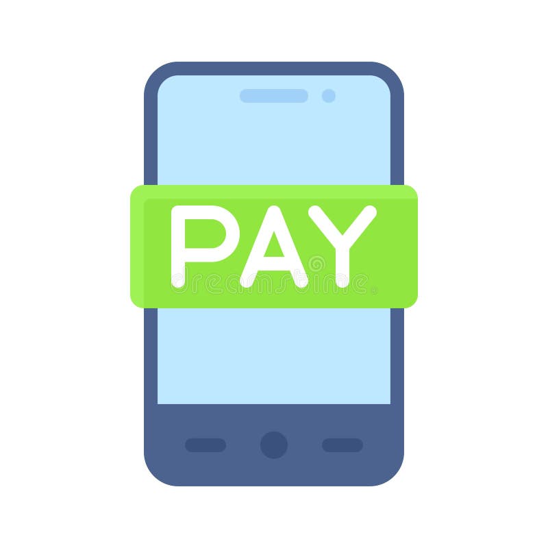 Payment App Icon, Mobile Application Vector Illustration Stock Vector ...