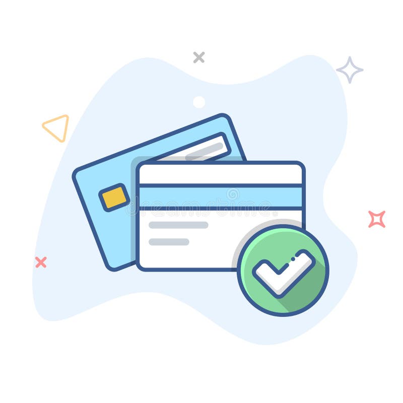 Payment Approved Outline Icon. Credit Card Linear Vector Icon. Debit ...