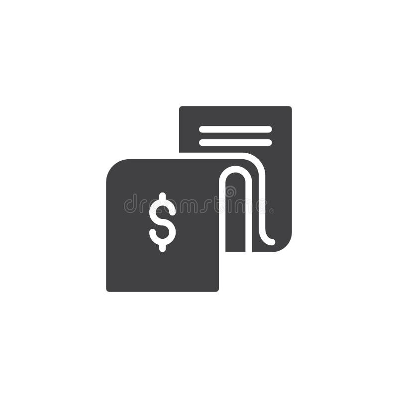 Payment and Billing Invoice Vector Icon Stock Vector - Illustration of ...