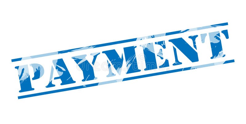Payment blue stamp stock illustration. Illustration of illustrative ...