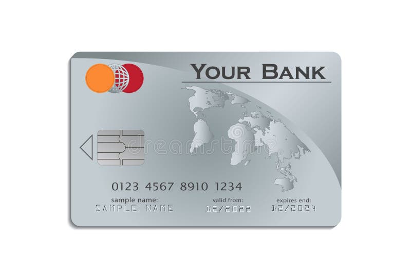 Payment Card, Credit Card Template Stock Vector - Illustration of ...