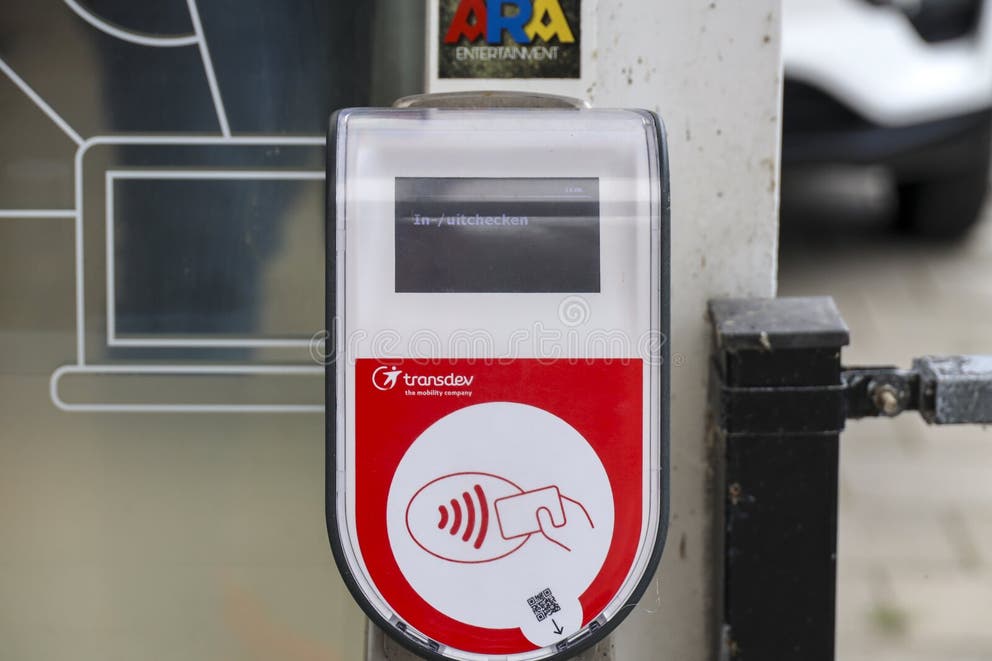 Payment Card Reader for Transdev Automatic Bus Editorial Stock Photo ...