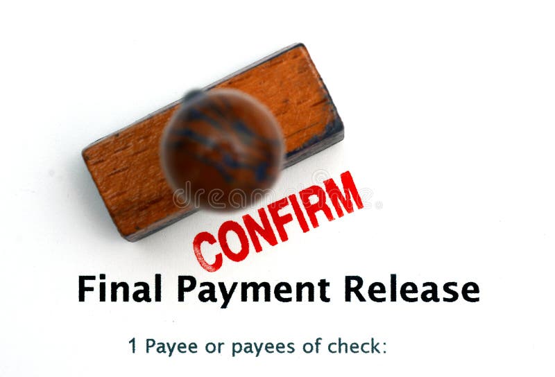 Payment form - confirm stock photo. Image of stamp, receipt - 170340320