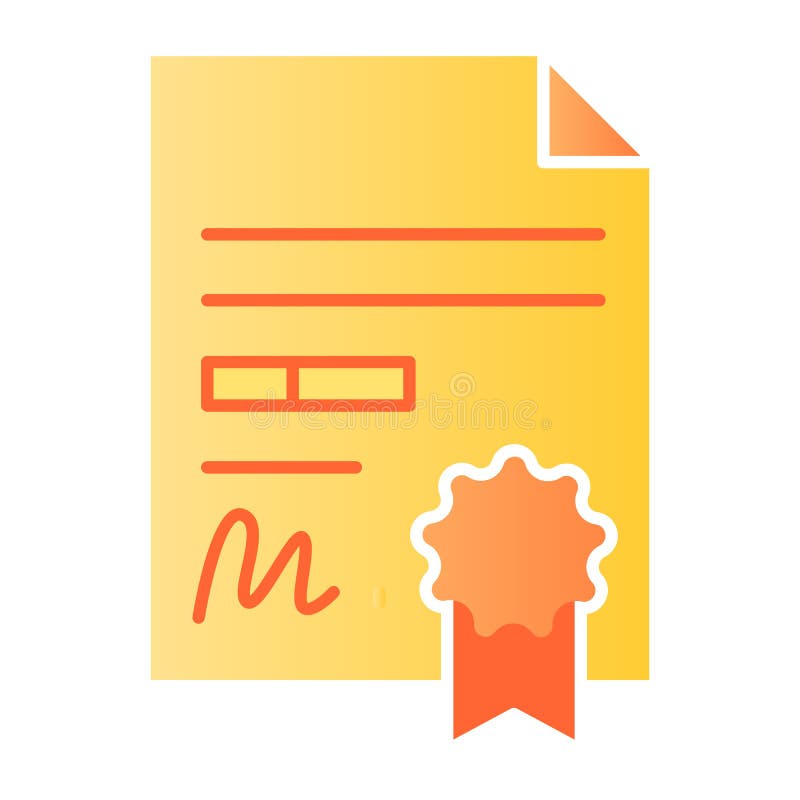 Payment Contract Flat Icon. Contract Color Icons in Trendy Flat Style ...