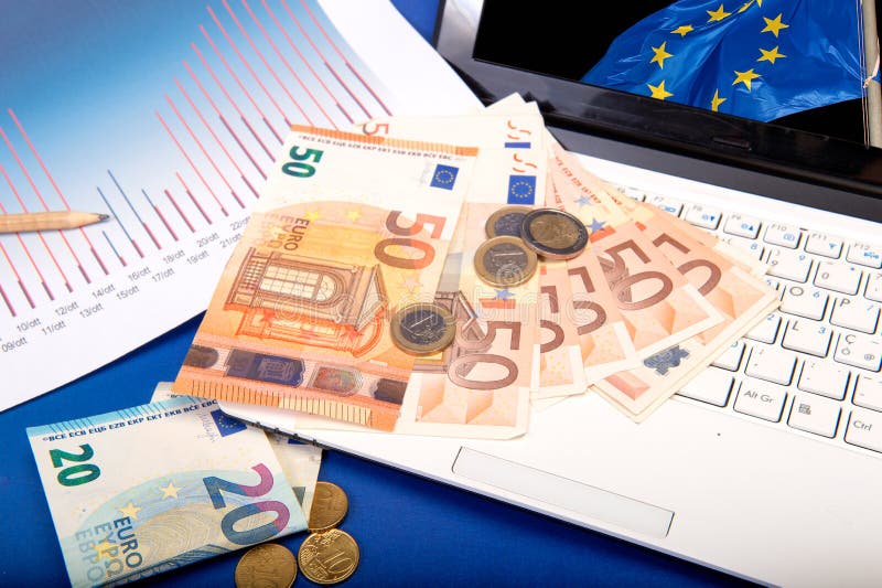 Payment and Counting in Euros Stock Image - Image of lagazuoi, flowers ...