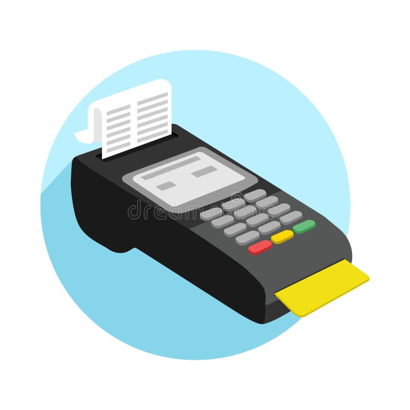 Payment by Credit Card Using POS Terminal Icon. Vector Illustration ... Payment by Credit Card Using POS Terminal Icon. Vector Illustration ...