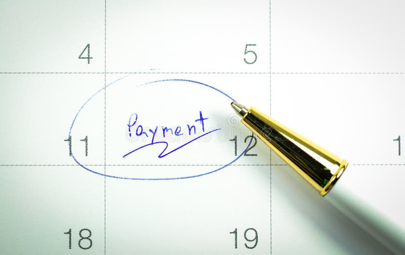 Payment day stock image. Image of financial, calendar - 52992611