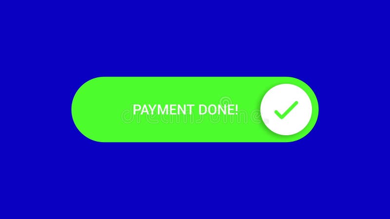 Payment Done Notification Animation on a Green Screen. Stock Video ...