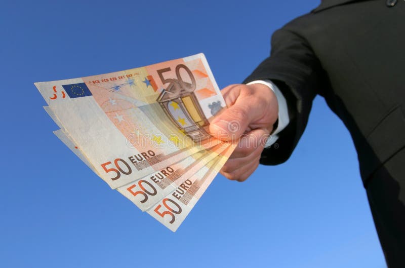 Payment in euros stock photo. Image of businessman, cheap - 431906